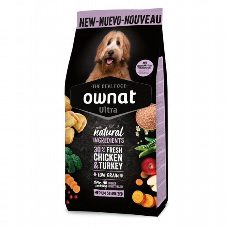 Корм Ownat 2,600кг для стерилизованных собак
