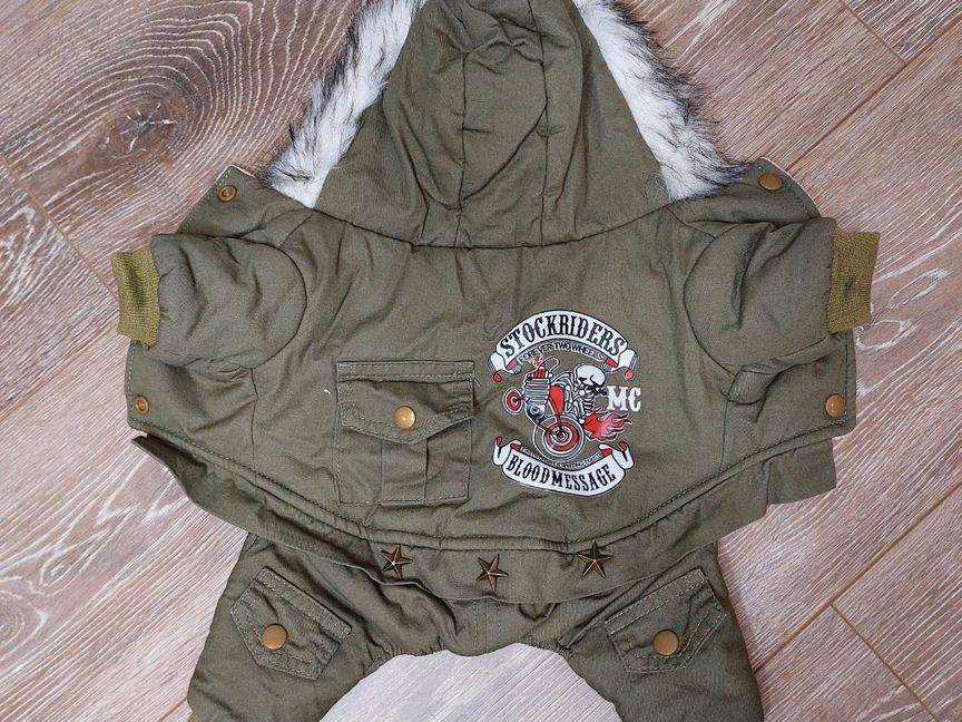 Комбинезон милитари зимний для собак, р-р М(25)