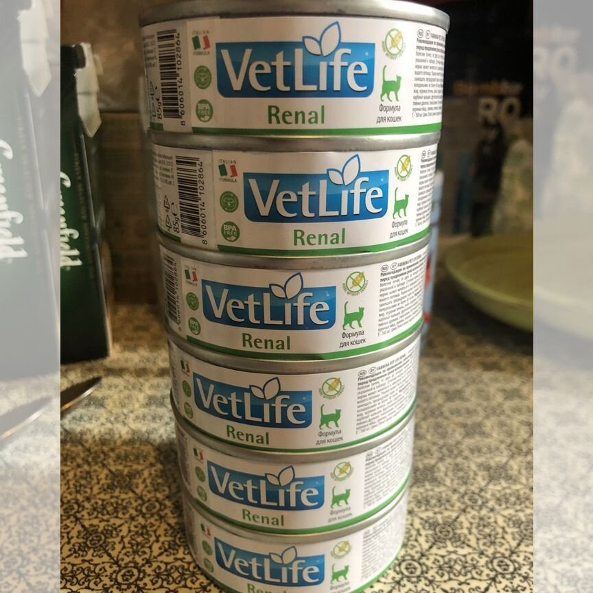 Влажный корм для кошек VetLife renal
