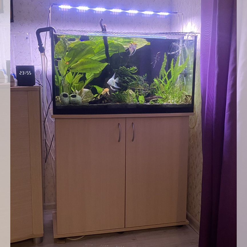 Аквариум 120 литров с тумбой