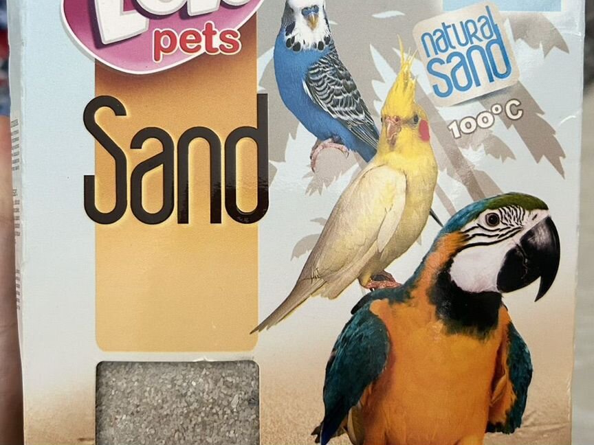 Песок с ракушками для птиц LoloPets