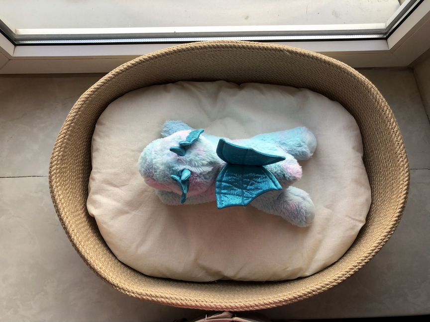 Новый лежак для животных из джута с подушкой