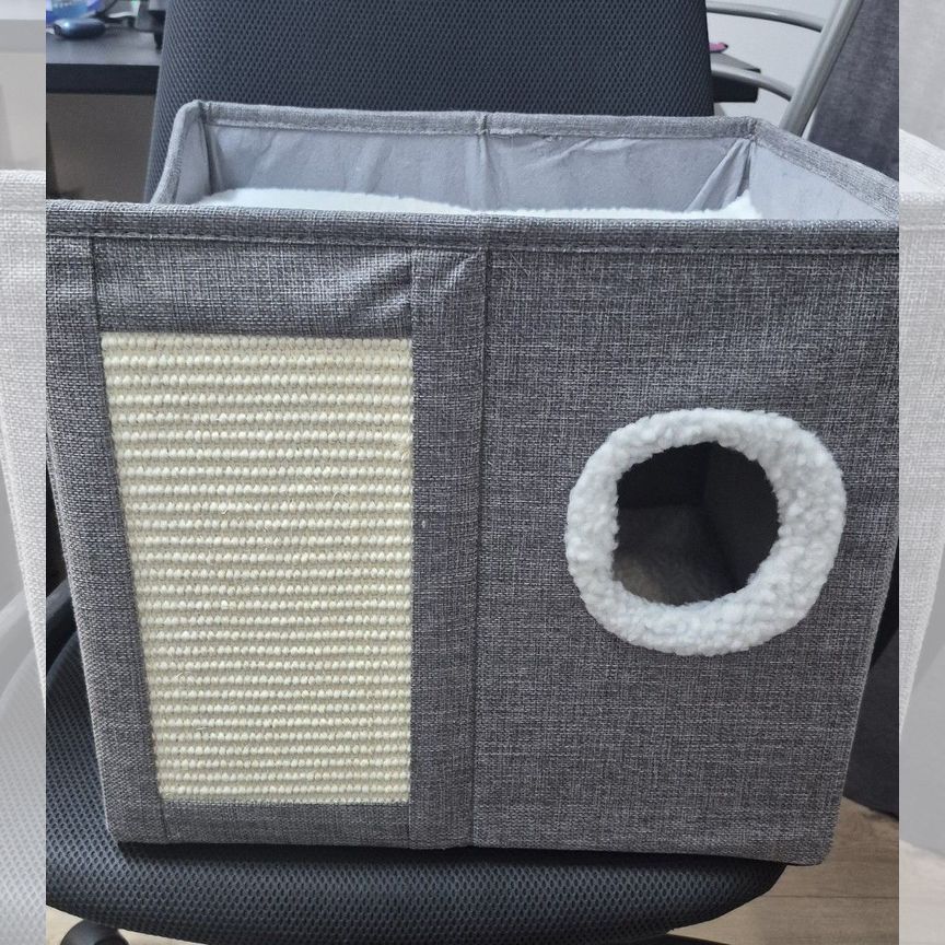 Домик для кошки с когтеточкой новый