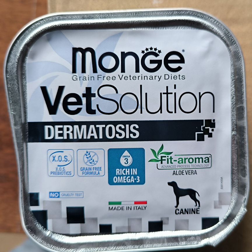 Влажный корм для собак monge dermatosis