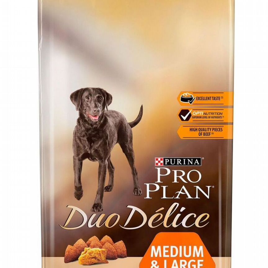 Pro Plan Duo Delice Говядина для собак 10 кг