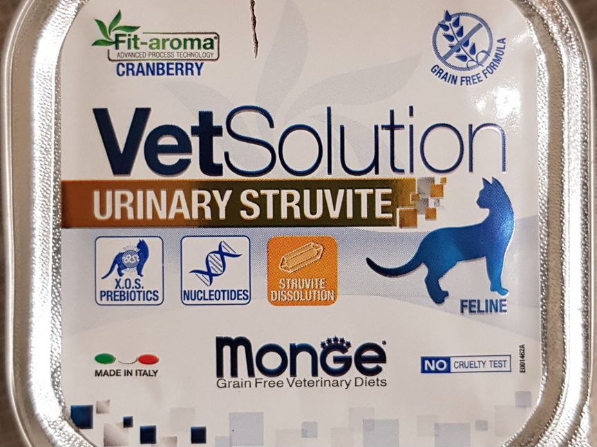 Корм для кошек monge urinary