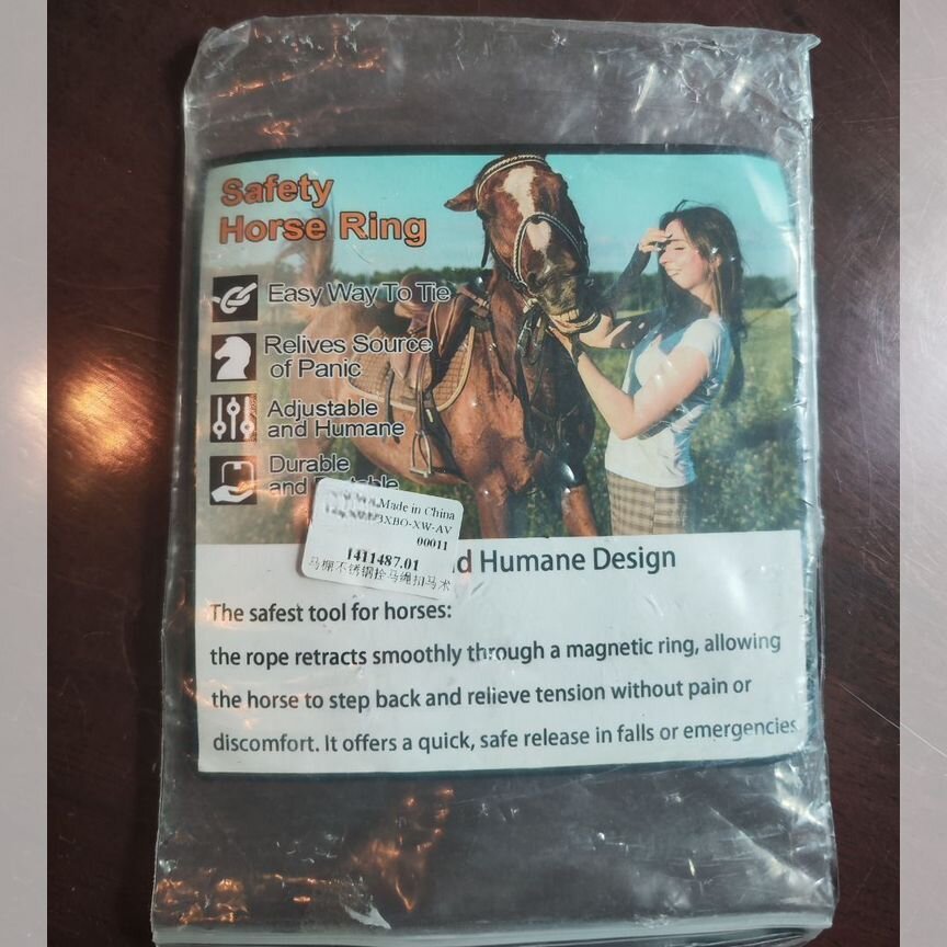 Сверхмощное кольцо для галстука лошадей