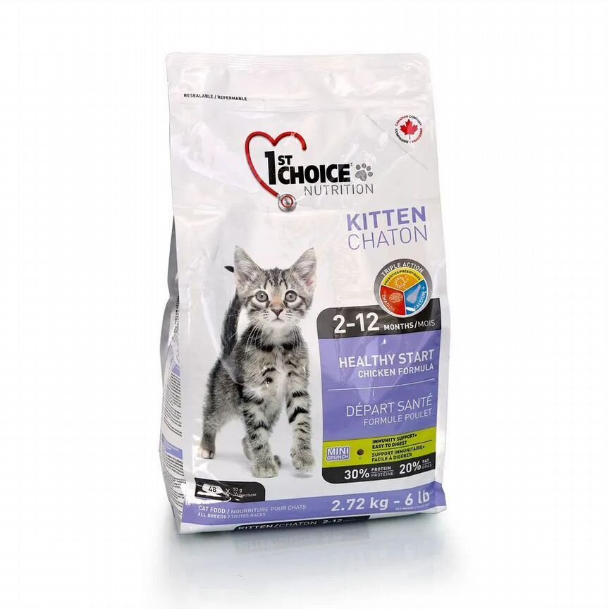 Корм для котят 1st Choice 2,72кг