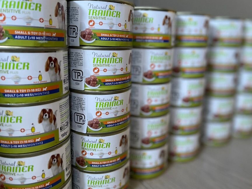 Корм для собак паштет natural trainer sensitive