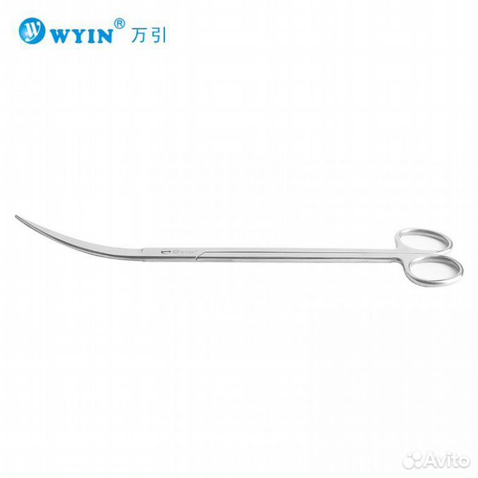 Wyin Изогнутые ножницы 25см, Bend head twezers