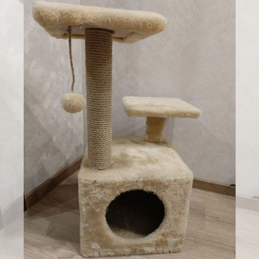 Когтеточка домик для кошки бу