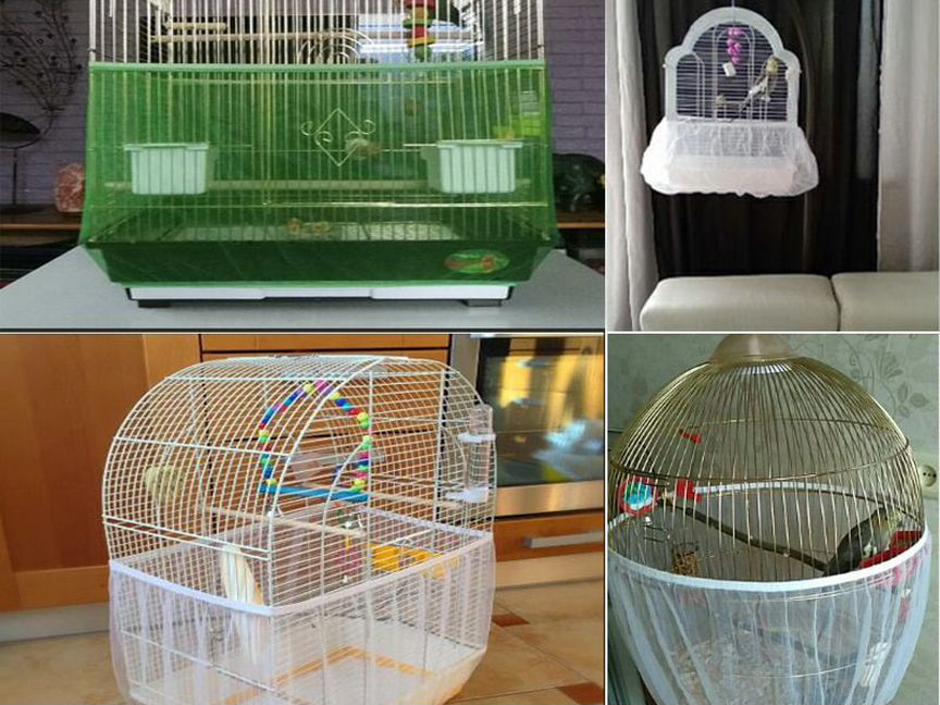 Защитная сетка для клетки с попугаем