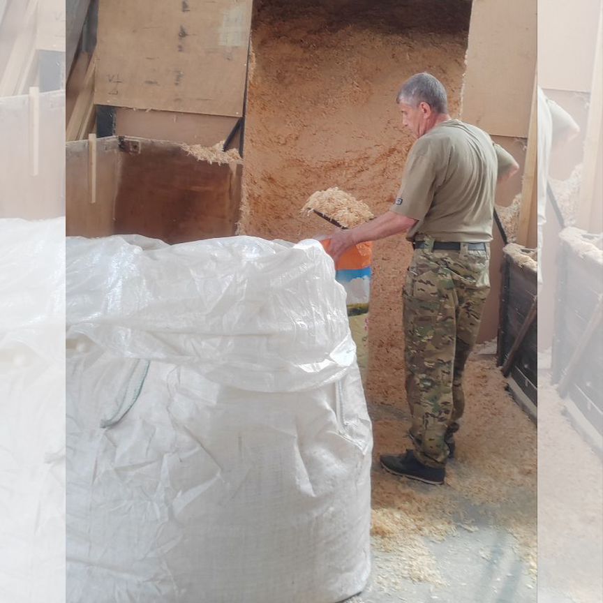 Опилки и стружка в бигбегах