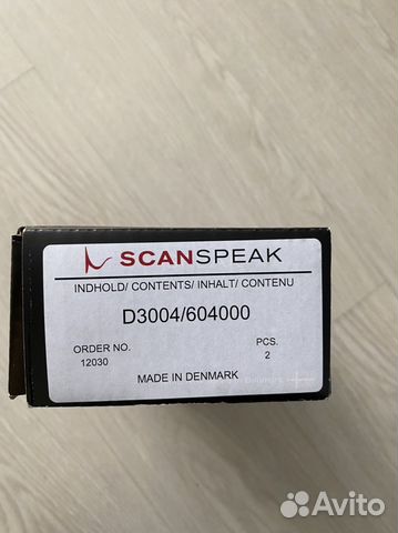 Динимики Scan-Speak D3004/604000 купить в Москве | Электроника | Авито