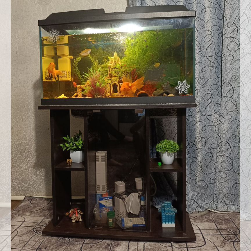Продам аквариум вместе с содержимым