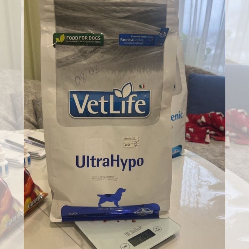Корм для собак Vetlife ultrahypo 1360гр