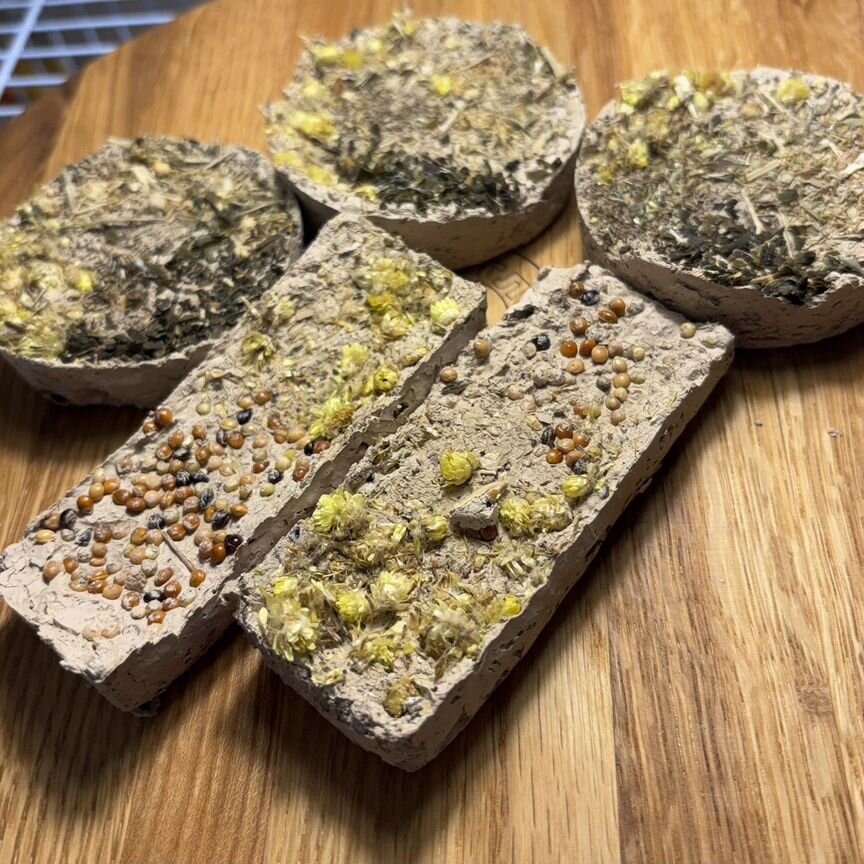 Печенье для птиц из глины