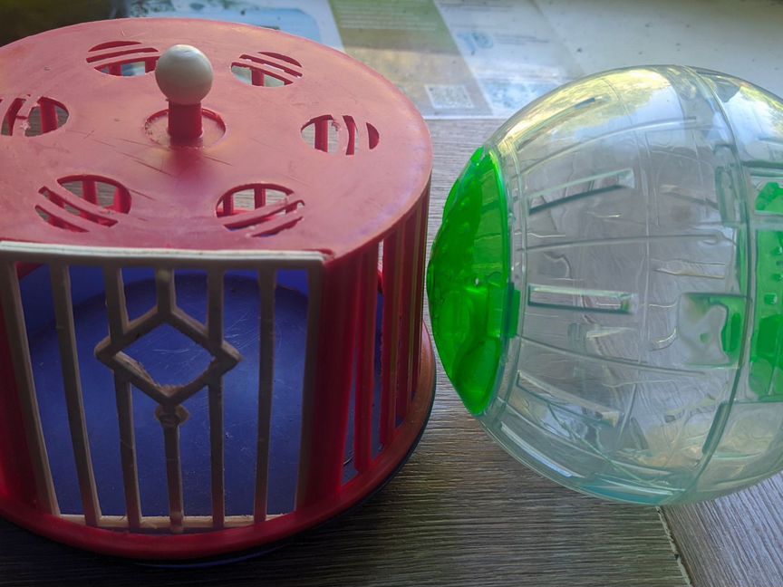 Переноска и шар для хомяка