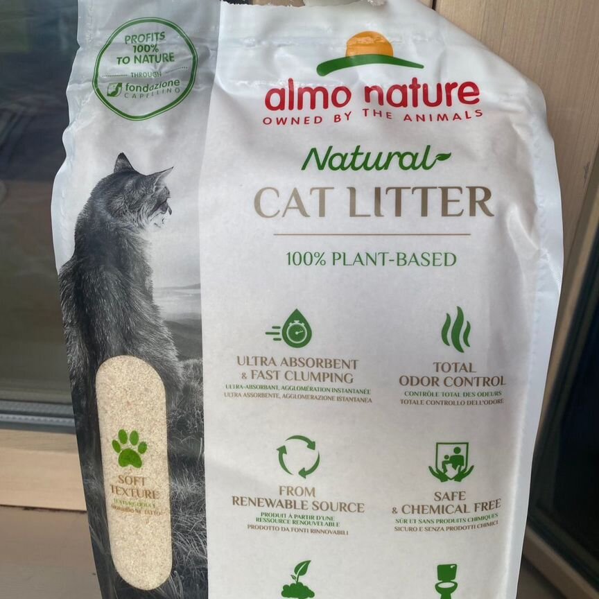 Наполнитель для кошачьего туалета Almo Nature