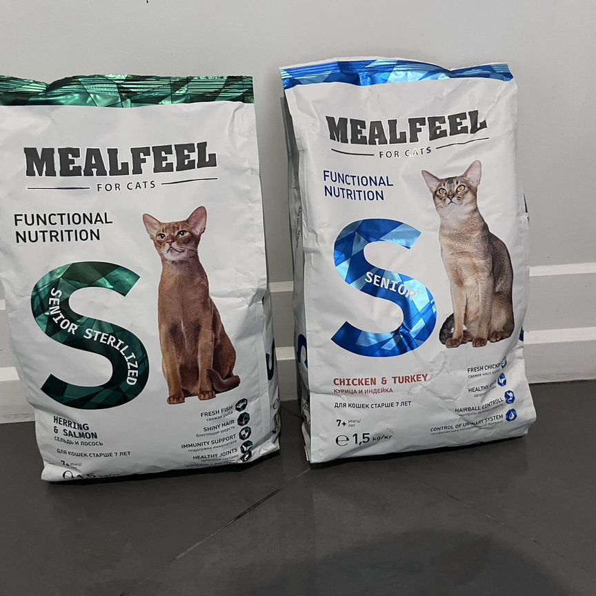 Корм для кошек mealfeel 1,5кг