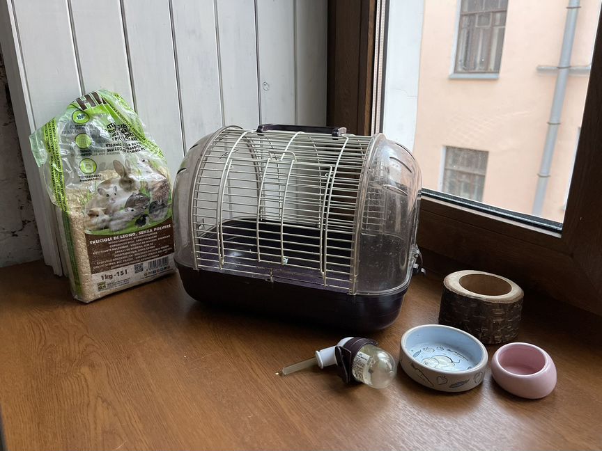 Клетка, переноска и аксессуары для грызунов