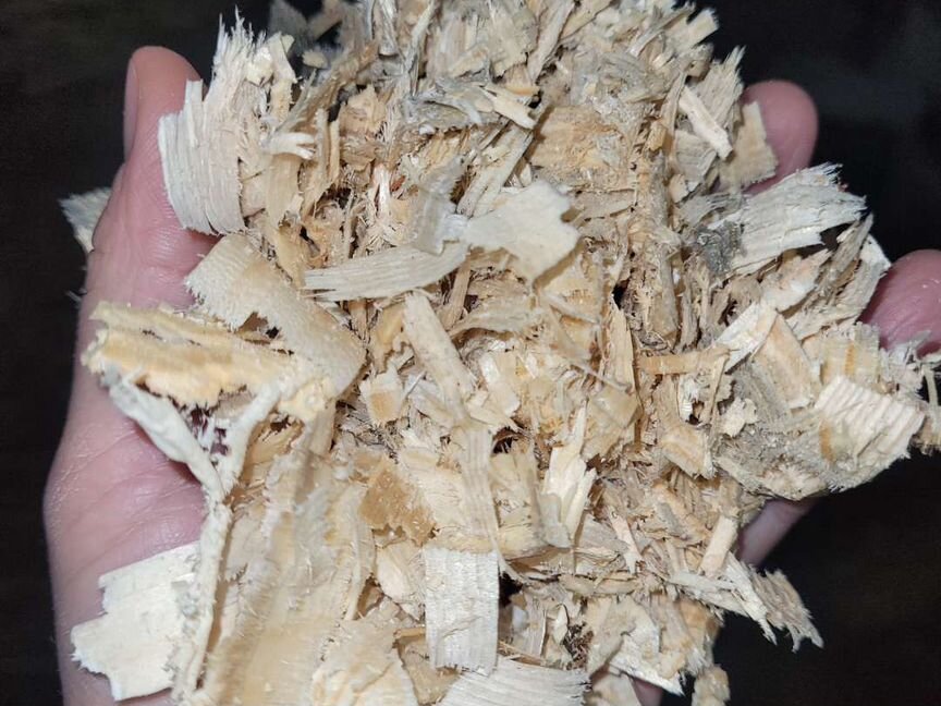 Стружка в мешках