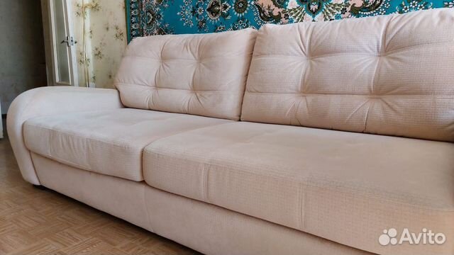 Прямой диван с обивкой из микровелюра , ширина 248, глубина 109, высота ...