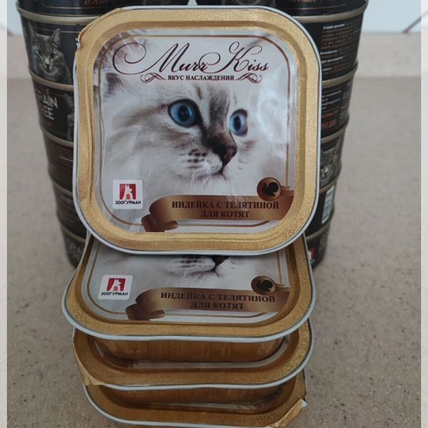 Влажный и сухой корм для кошек