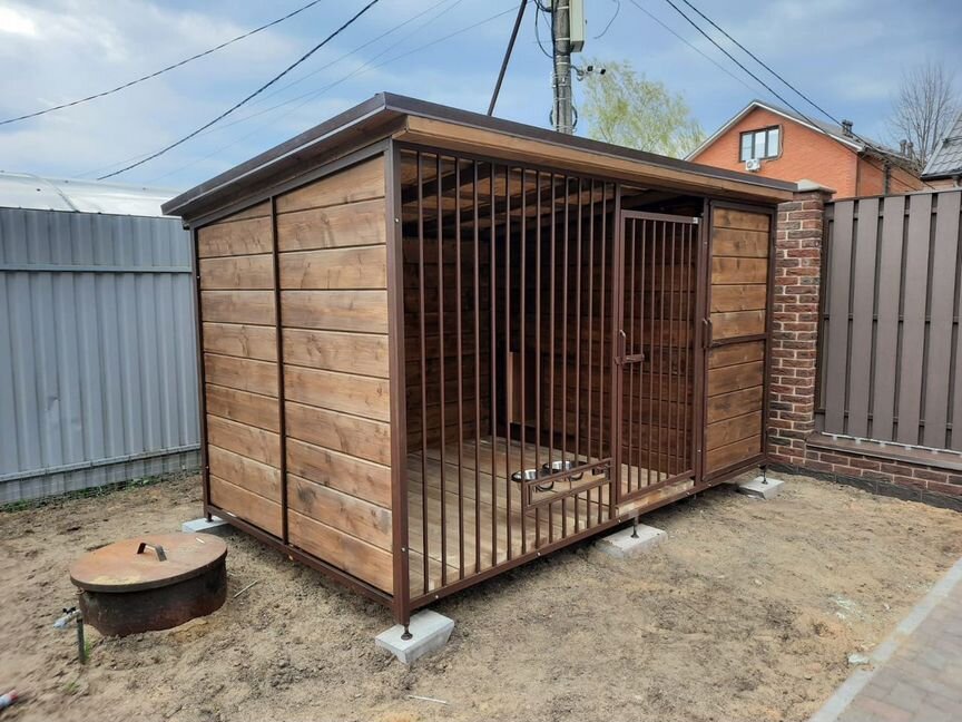 Вольер 3х2 с Зимником и теплой будкой