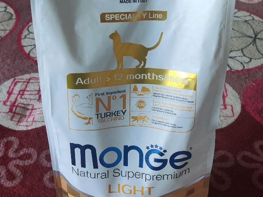 Сухой корм Monge Cat Speciality Line Light