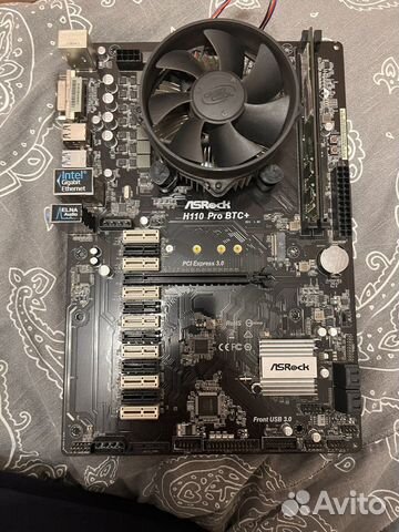 Материнская плата asrock h110 pro btc купить в Перми | Электроника | Авито