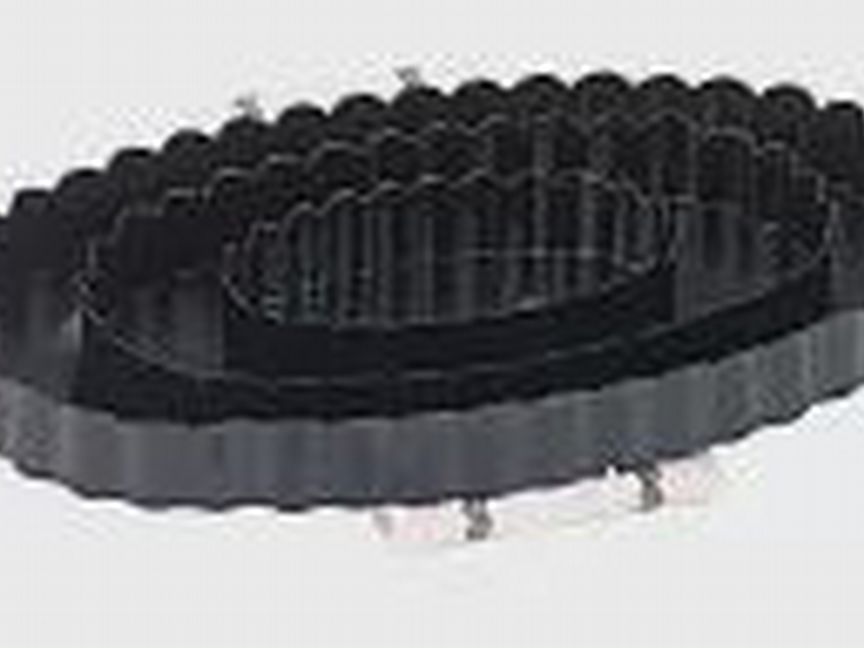 Скребница металлическая, овальная, для шкуры