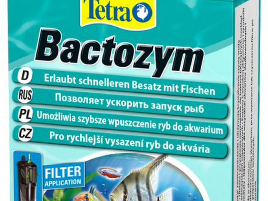 Средство д/воды Tetra Bactozym 10 кап.140257