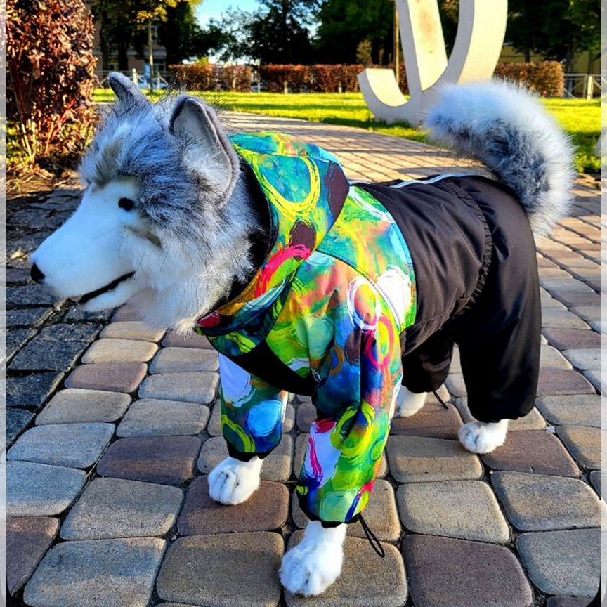 Комбинезон для собак зимний