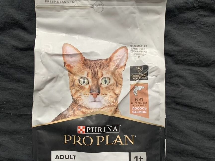 Корм Purina Pro Plan для кошек со вкусом лосося