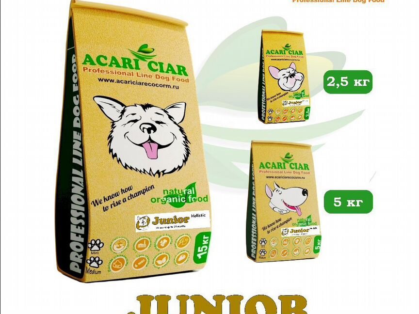 Акари Acari Ciar корм для щенков
