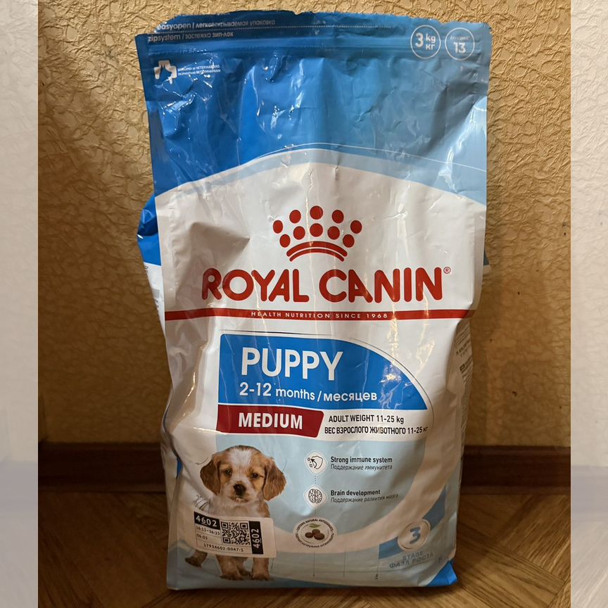 Корм для собак royal canin mini puppy medium