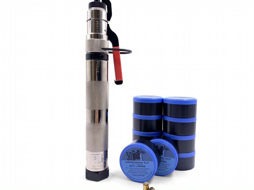 Устройство и патроны убоя скота синие 10 уп