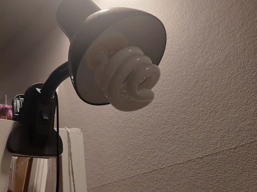 Уф-лампа 20вт для террариума с плафоном