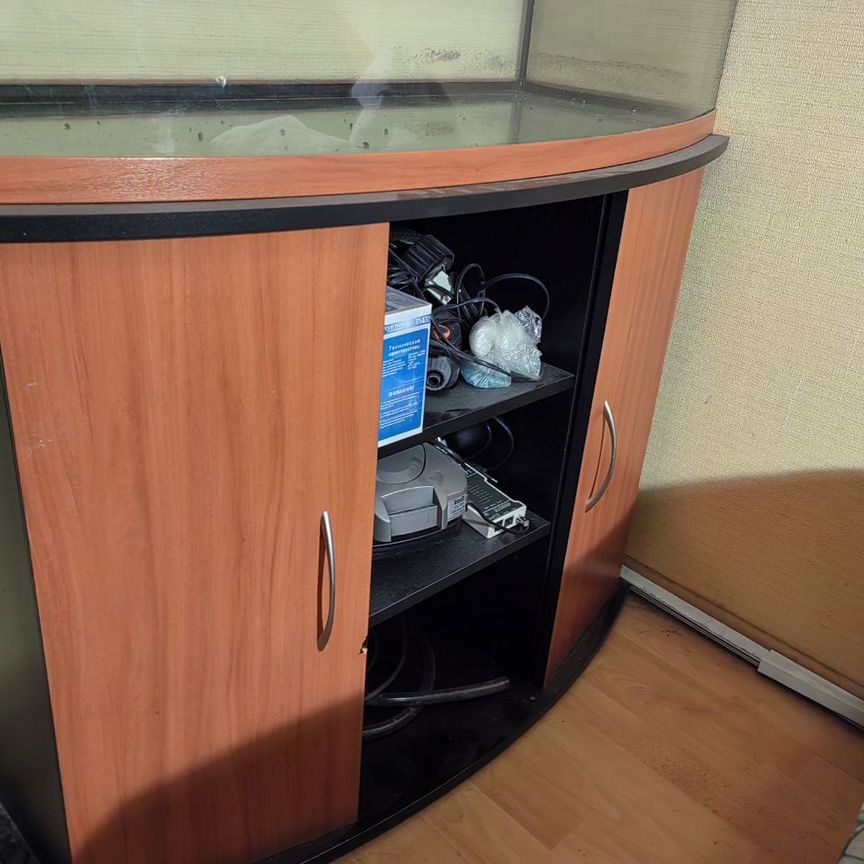 Панорамный аквариум 250л