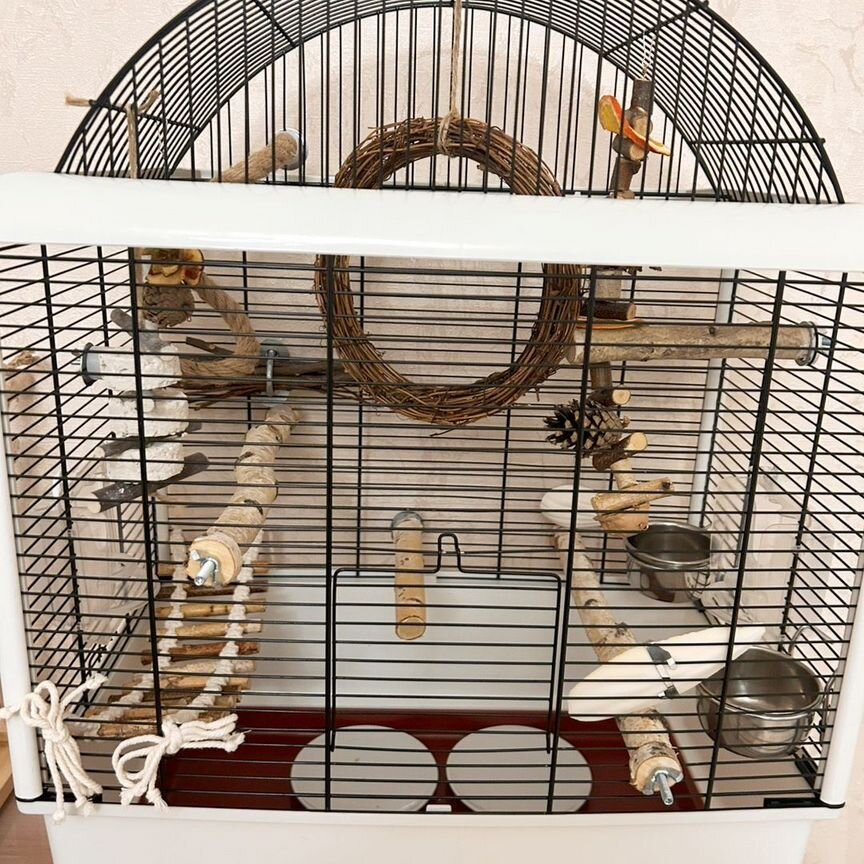 Клетка для попугая/площадка/аксессуары/корм