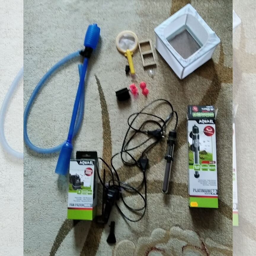Все для аквариума: фильтр, обогреватель и т.д