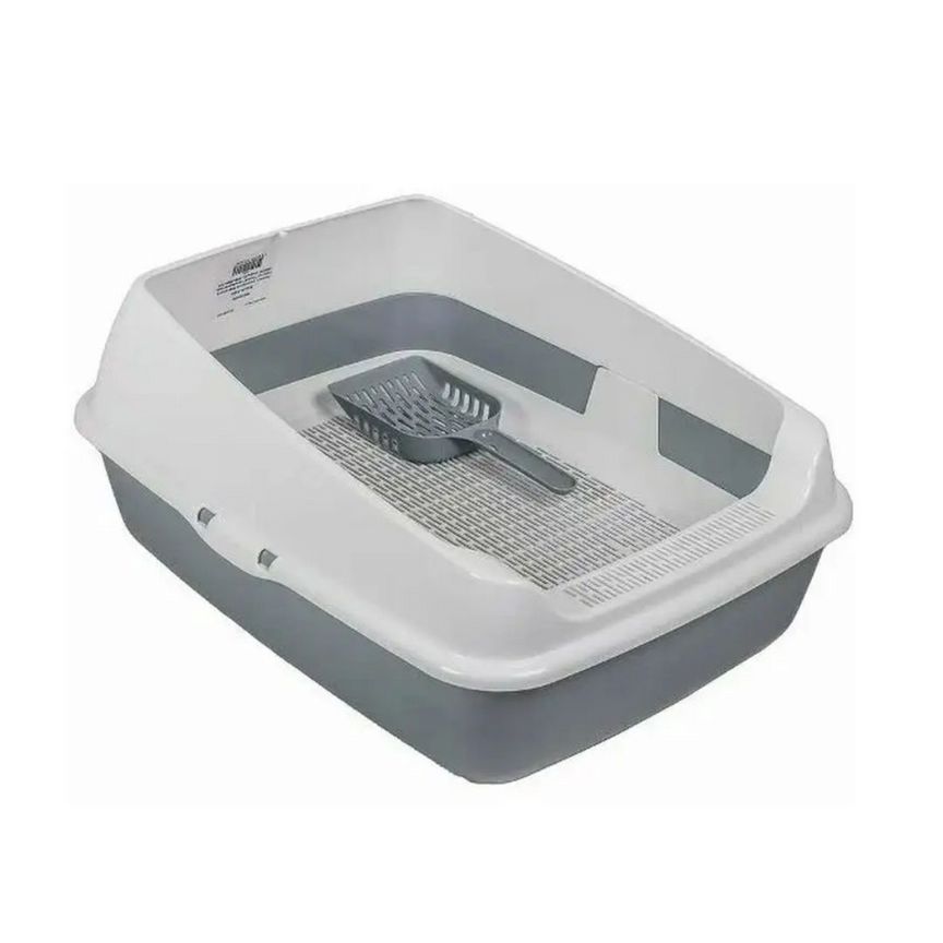 Лоток для кошек большой с сеткой, новый