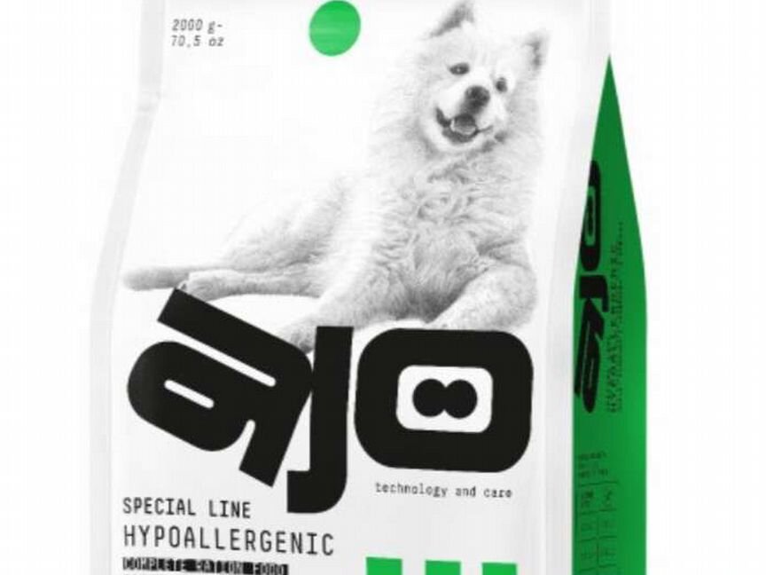 AJO Hypoallergenic корм для собак с олениной 12 кг