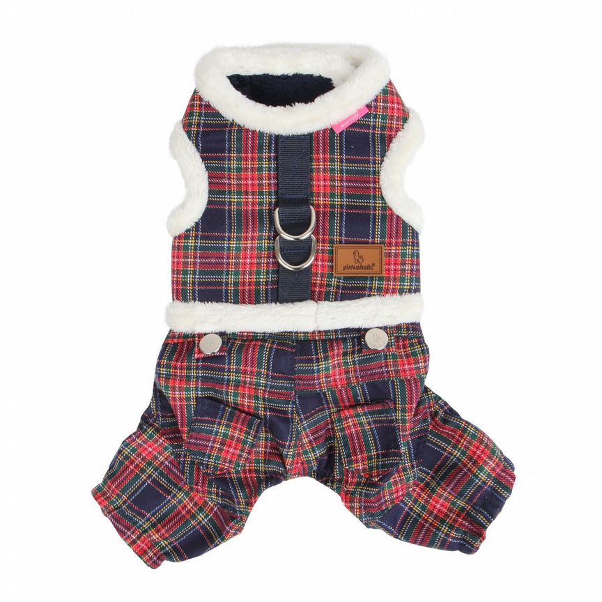 Pinkaholic комбинезон-шлейка в клетку синий