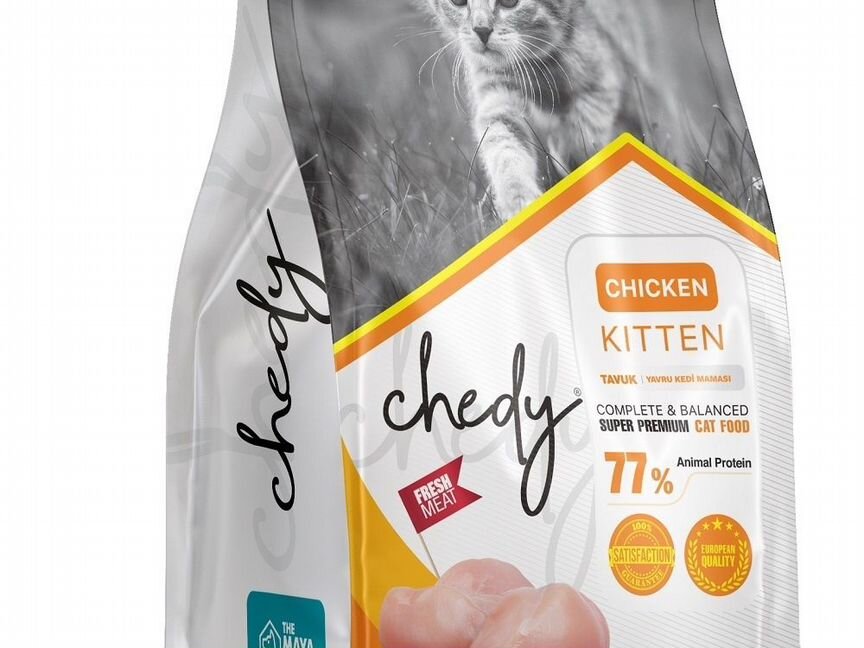 Chedy сухой корм для котят, с курицей