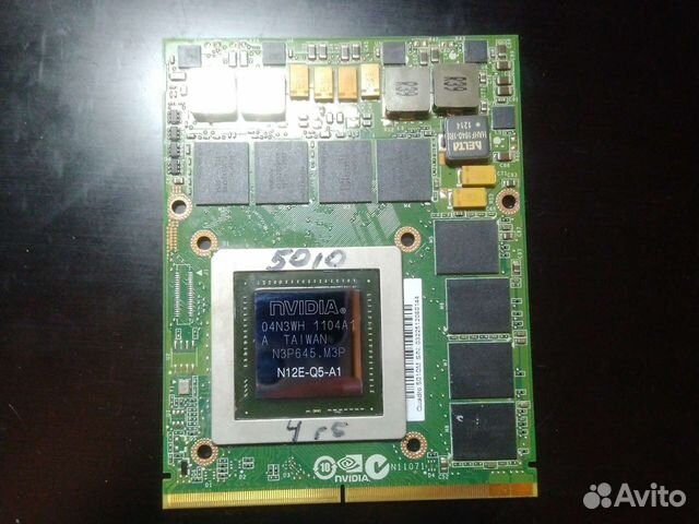 Nvidia Quadro 5010M-4Gb-mxm3 купить в Москве | Электроника | Авито