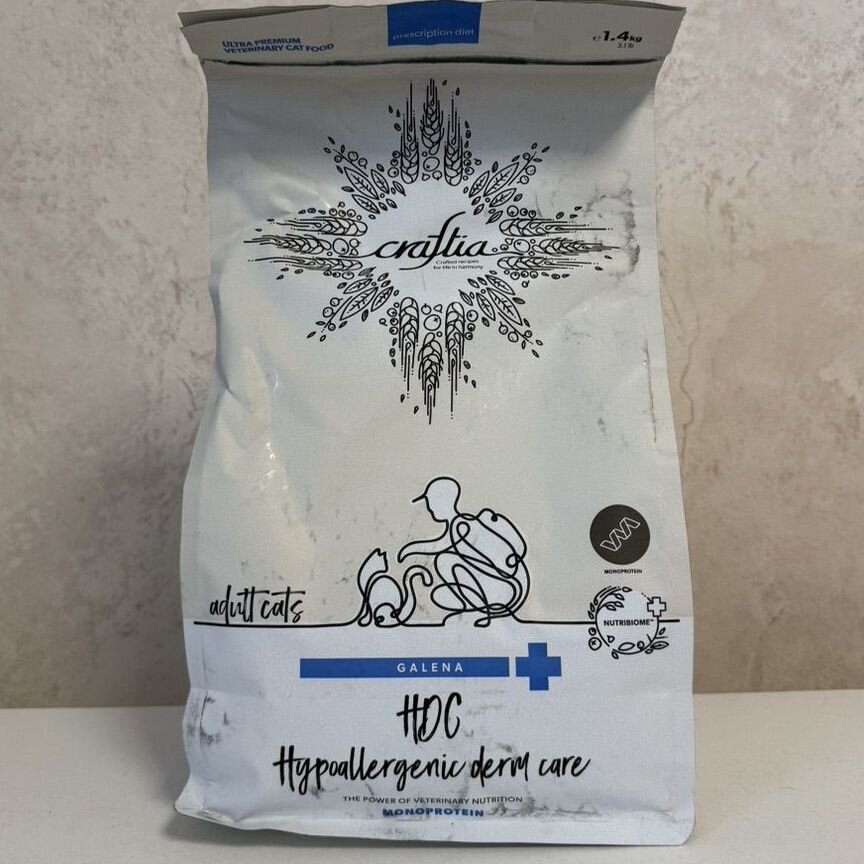 Корм для кошек Craftia hypoallergenic