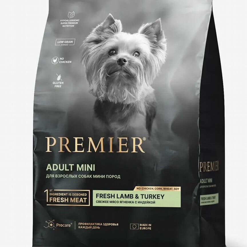 Корм для собак Premier adult Mini 8 кг