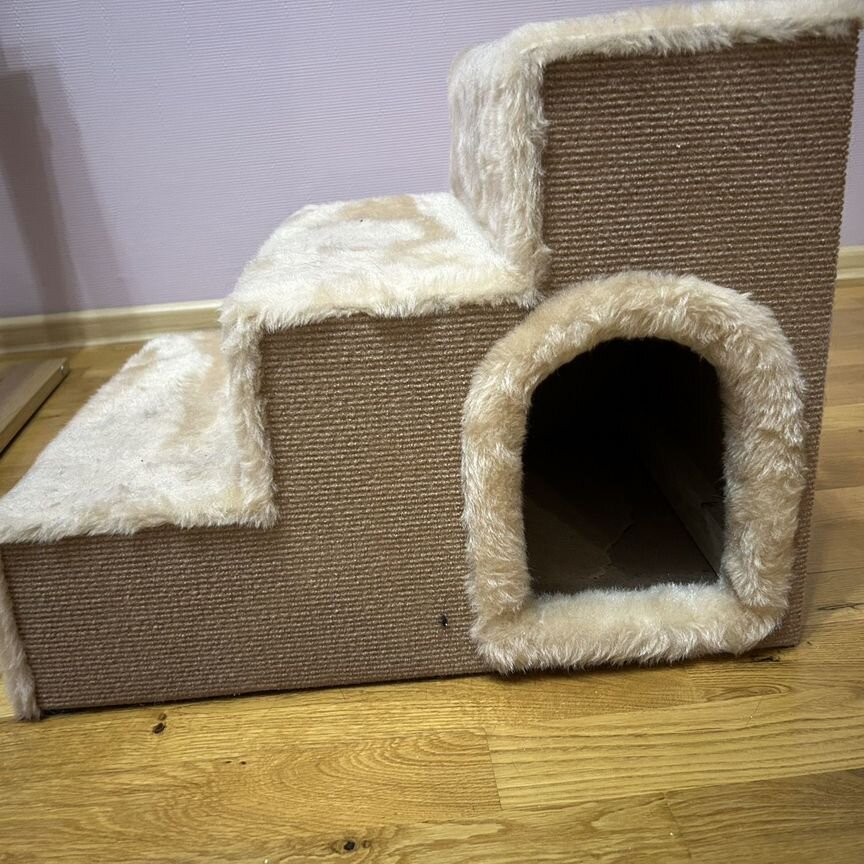 Лестница-домик для котов.Когтеточка